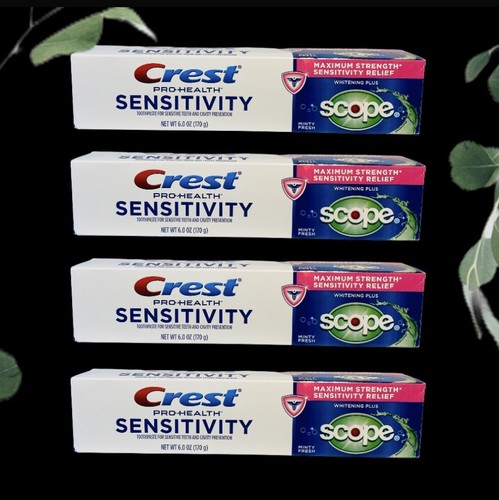 Crest Maximum Strength Sensitivity Relief Toothpaste Scope Minty Fresh ...