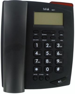 TEL UK - Venice Corded Phone, Black | eBay