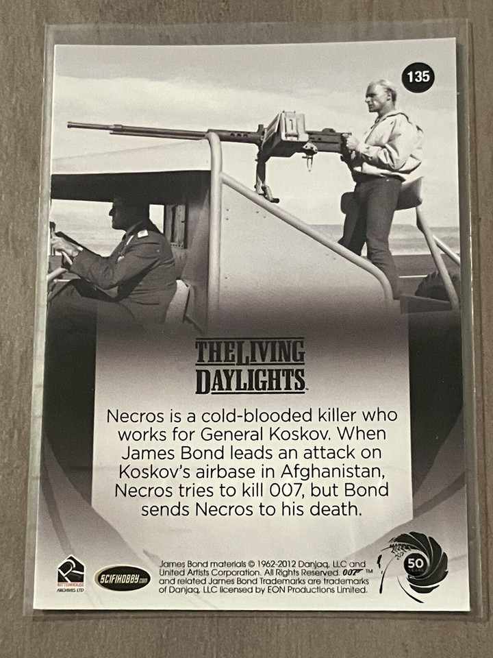 Necros / Andreas Wisniewski - James Bond 007 Trading Card The Living ...