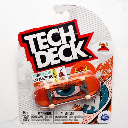 Tech Deck Toy Machine Skateboards Mad Eye Orange Rare Fingerboard Skate ...