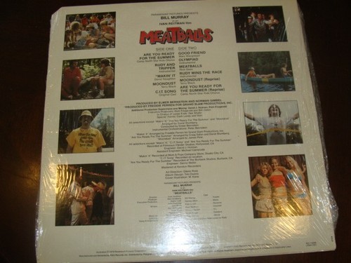 VINYL RECORD LP MEATBALLS SOUNDTRACK BILL MURRAY RSO RECORDS RS-1-3056 ...
