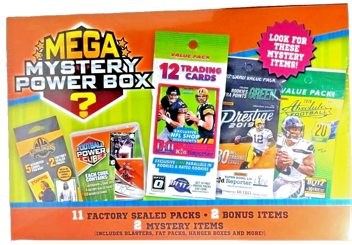 Mystery 2023 Mega Power Box NFL Football MJ Holdings - 11 Packs for ...