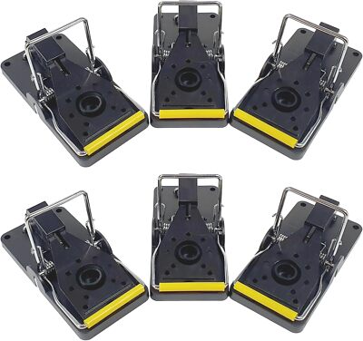 4/6Pack Mouse Traps Heavy Duty Mice Snap Catcher Rodent Mice Reusable ...