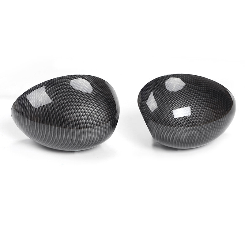 2Pcs Carbon Fiber Mirror Cover Cap For Mini Cooper R55 R56 R57 R58 R59 ...