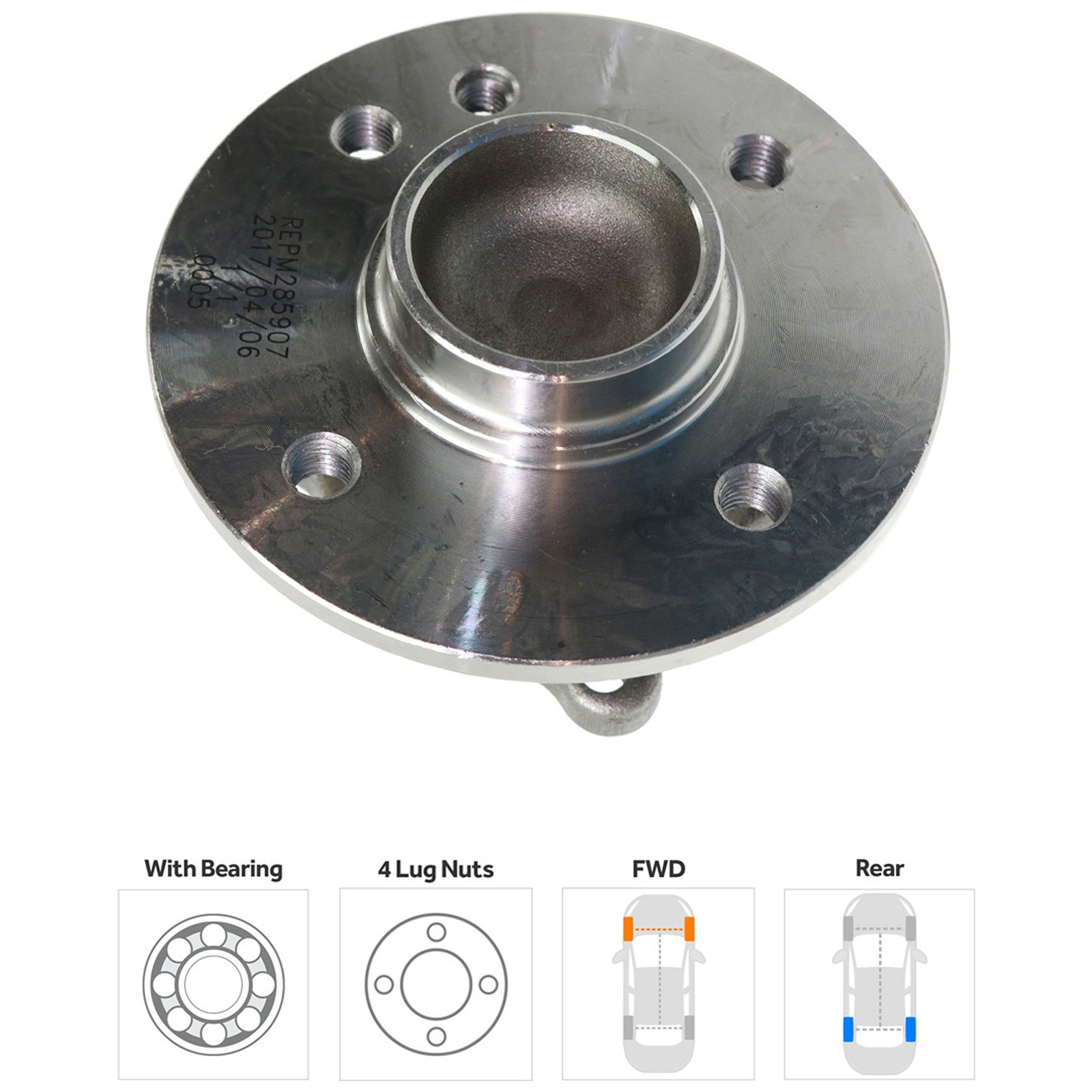 Wheel Hub for 2002-2006 Mini Cooper Base 4 Cyl 1.6L OE Replacement | eBay