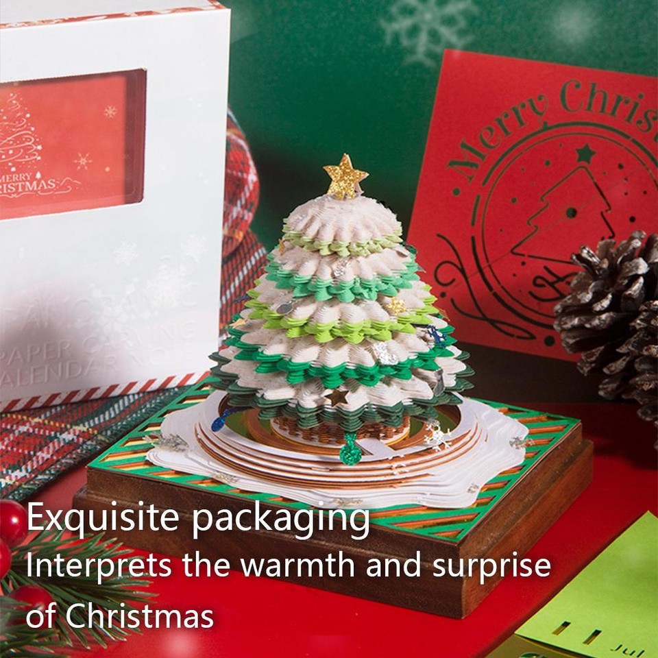 3D Self-Stick Notes Christmas Tree,Tear Off Paper Note Pad Cubes Note ...