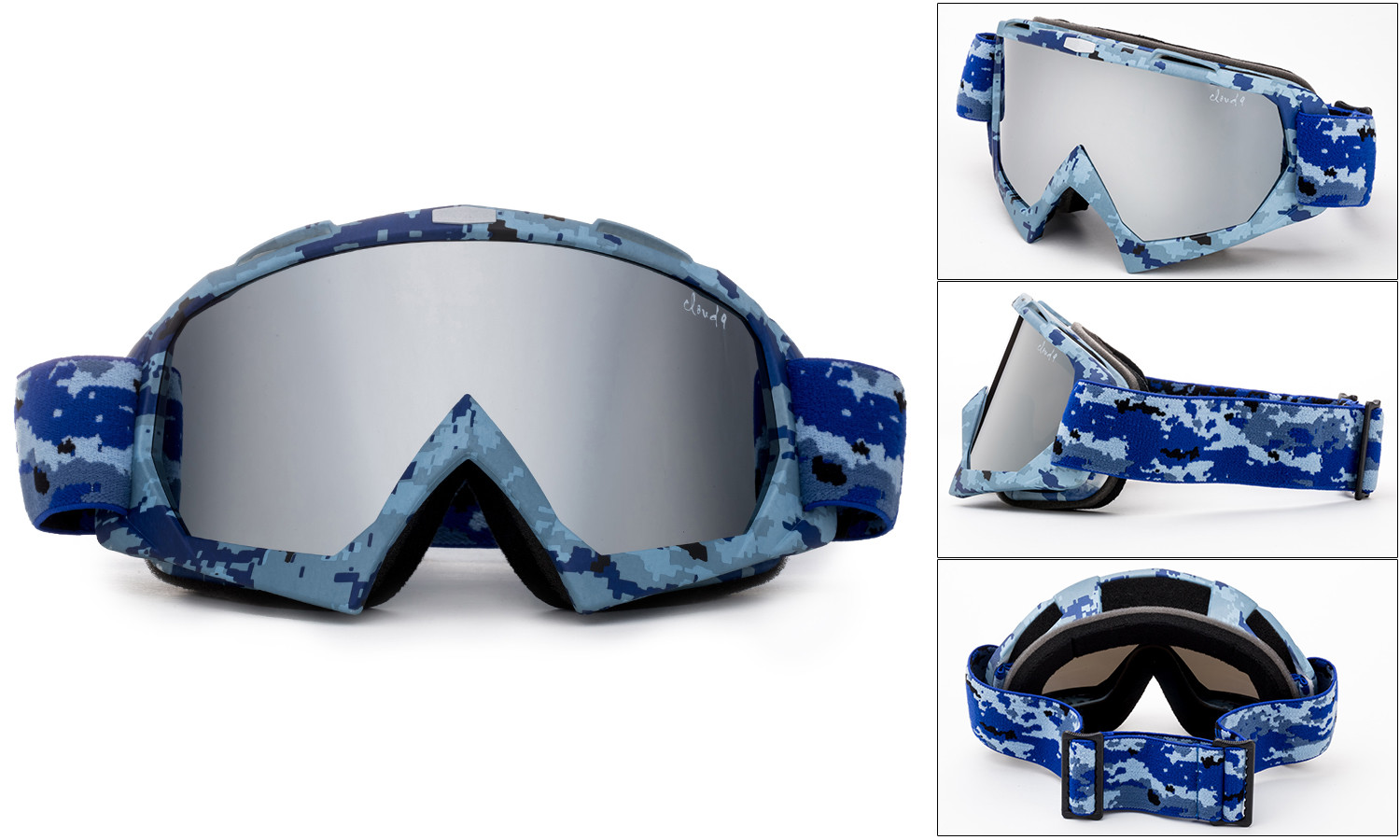 Cloud 9 - Snow Ski Goggles "Gorilla" Adult Camo Anti-Fog Dual Lens UV ...