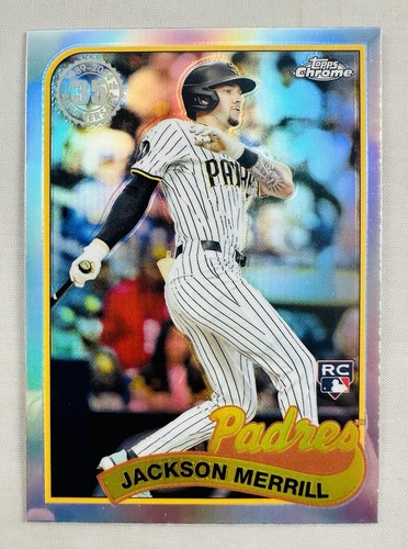 Jackson Merrill 2024 Topps Chrome Update 1989 Topps 35th Anniversary RC ...