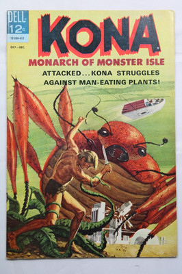 Kona Monarch of Monster Isle # 12 Dec 1964 Dell Comics 12c VF/VF+ | eBay