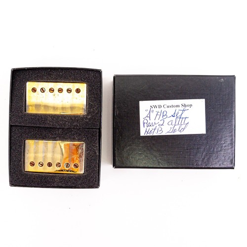Seymour Duncan Custom Shop Hot Rodded Humbucker Set – Gold Covers | eBay