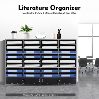 PVC 32-Slots Office File Storage Shelf Organizer Desk Folders Mail ...