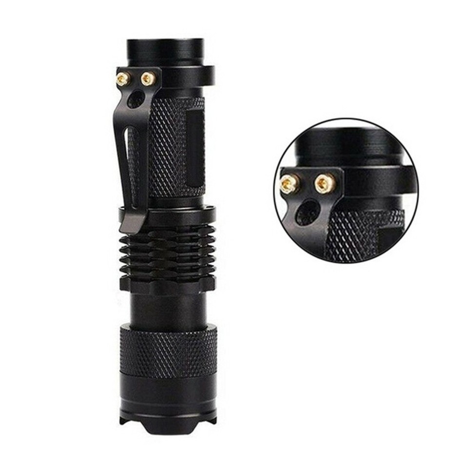 Bright 365nm UV Flashlight Aluminum Alloy Black Light for Fabric ...