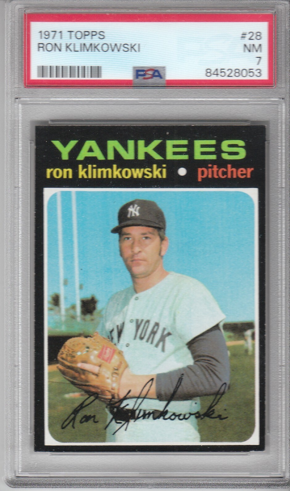 1971 Topps Baseball Ron Klimkowski #28 Graded PSA 7 | eBay