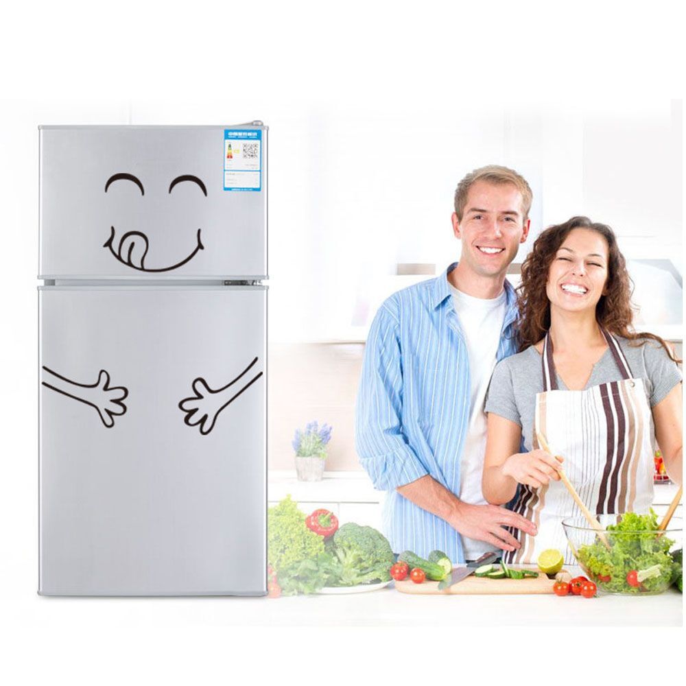 Vinyl Gadget Cute Fridge Sticker Wallpaper Home Decor Refrigerator ...