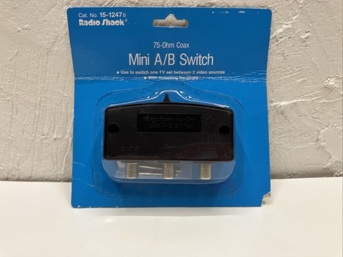 NOS Radio Shack 75 Ohm Coax A/B Switch. No. 15-1247B | eBay
