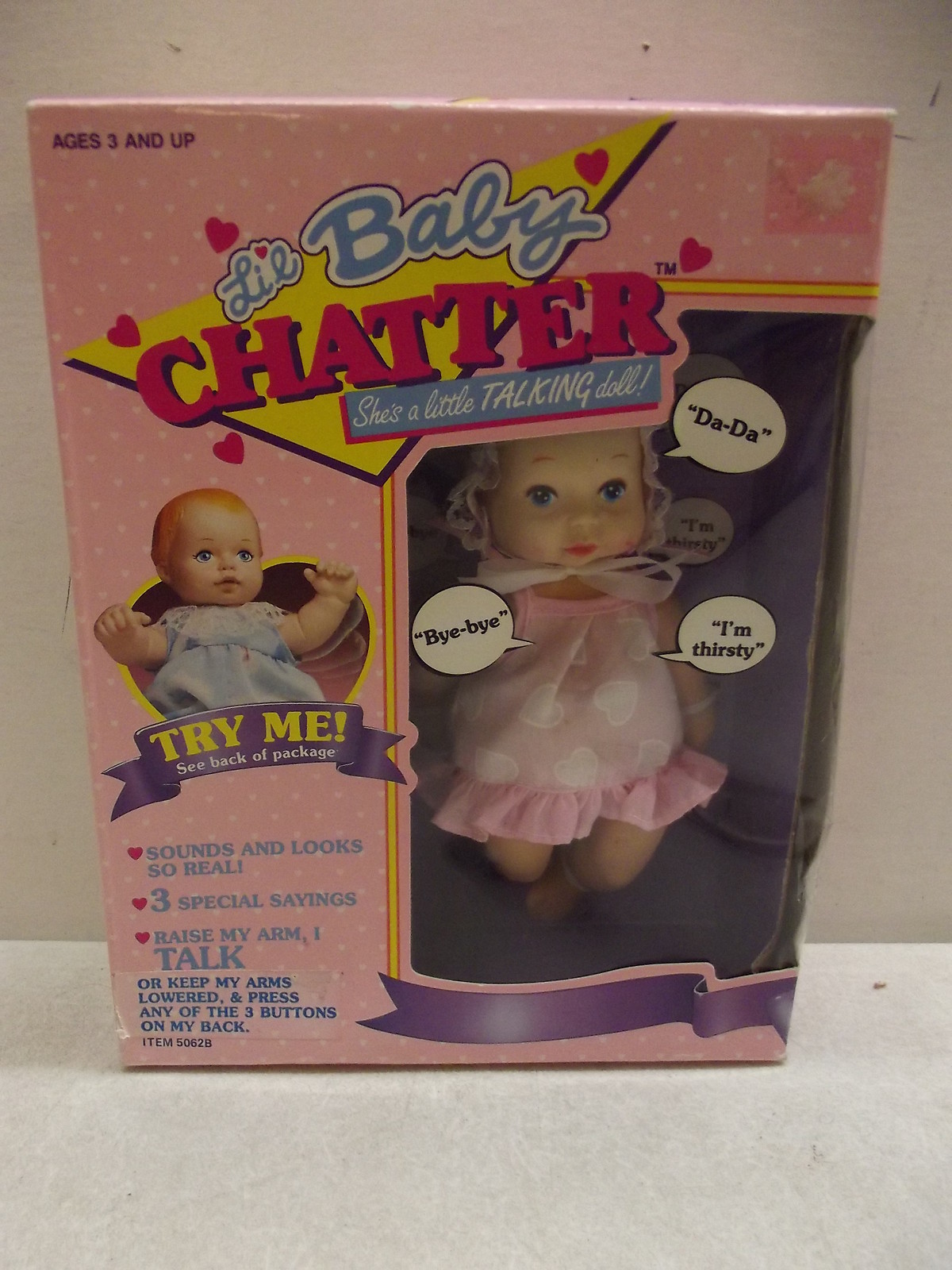 VINTAGE TOYMAX LIL BABY CHATTER DOLL NIB | eBay