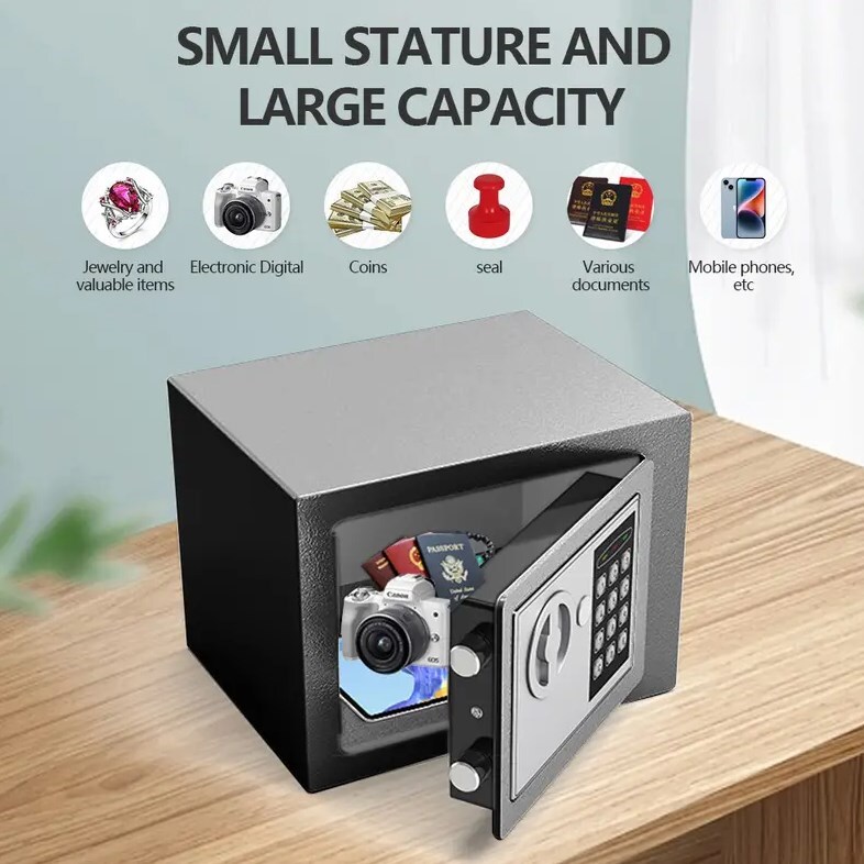 Safety Box Secure Digital Steel Safe Security Electronic safe Home ...