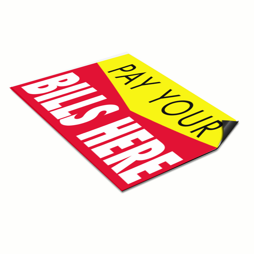 Car Magnet Set of 2 Pay Your Bills Here Business Car Advertising ...