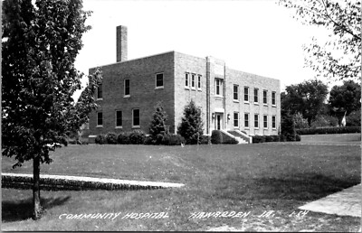 RPPC POSTCARD Community Hospital Hawarden Iowa | eBay