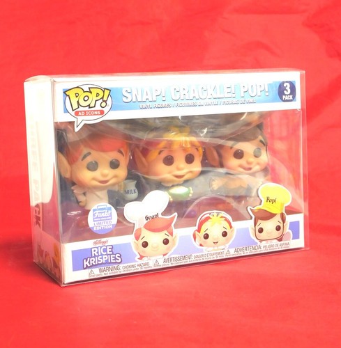 Rice Krispies Funko Pop Ad Icons Snap! Crackle! Pop! 3 Pack MIB Vinyl ...