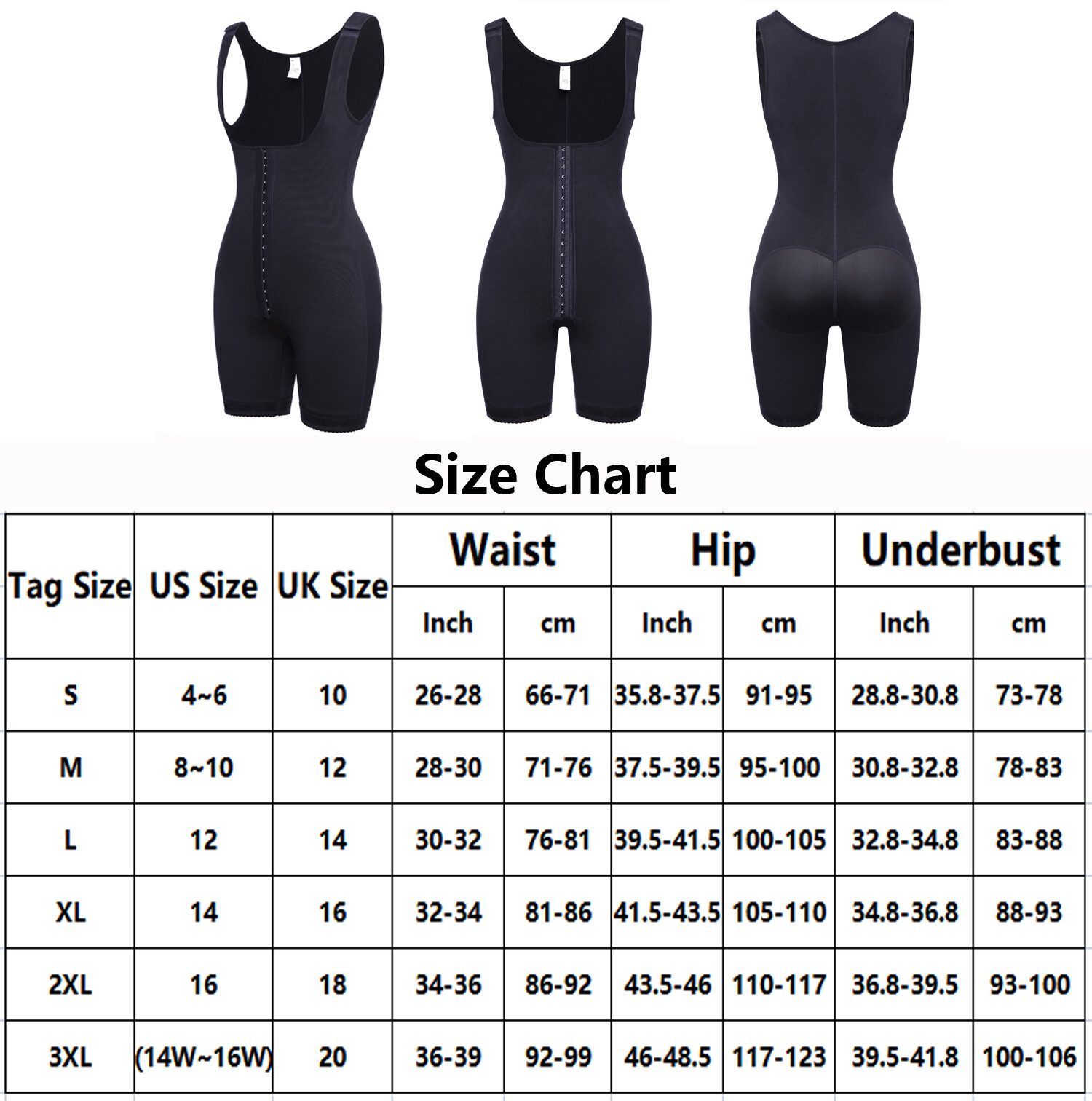 Fajas Colombianas Faja BBL Post Surgery Compression Garments Body ...