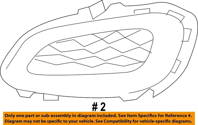 Genuine Kia Lower Grille Left Fog Lamp Blanking 12-15 Rio 5dr 86523 ...