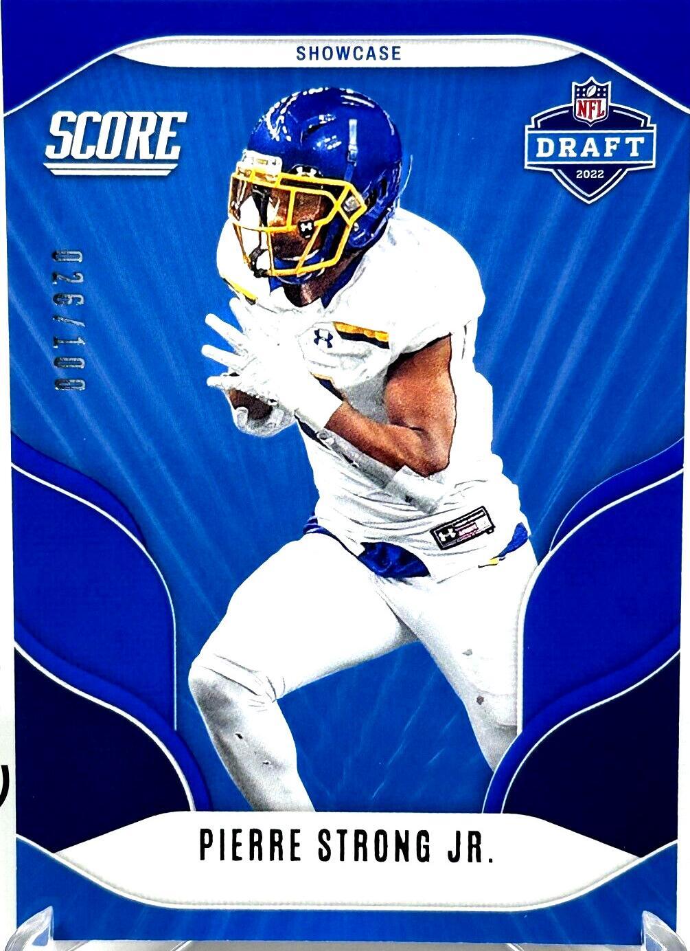 2022 Score - Nfl Draft Pierre Strong Jr. #D19 Showcase /100 (RC) for ...