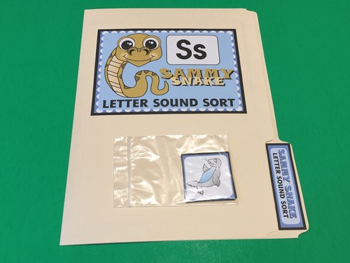 Sammy Snake - Letter Ss - DIY File Folder game - Printed / Uncut | eBay