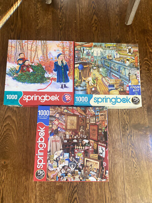 Springbok 1000 Piece Puzzles! 3Puzzles! Collectors Closet Bait Shop ...