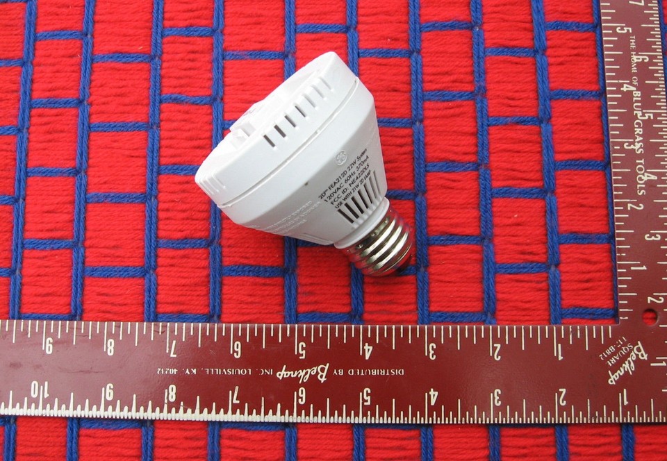 GE Compact FLUORESCENT grow light bulb 2D CFL 21w FREE T5 adapter 2700K ...