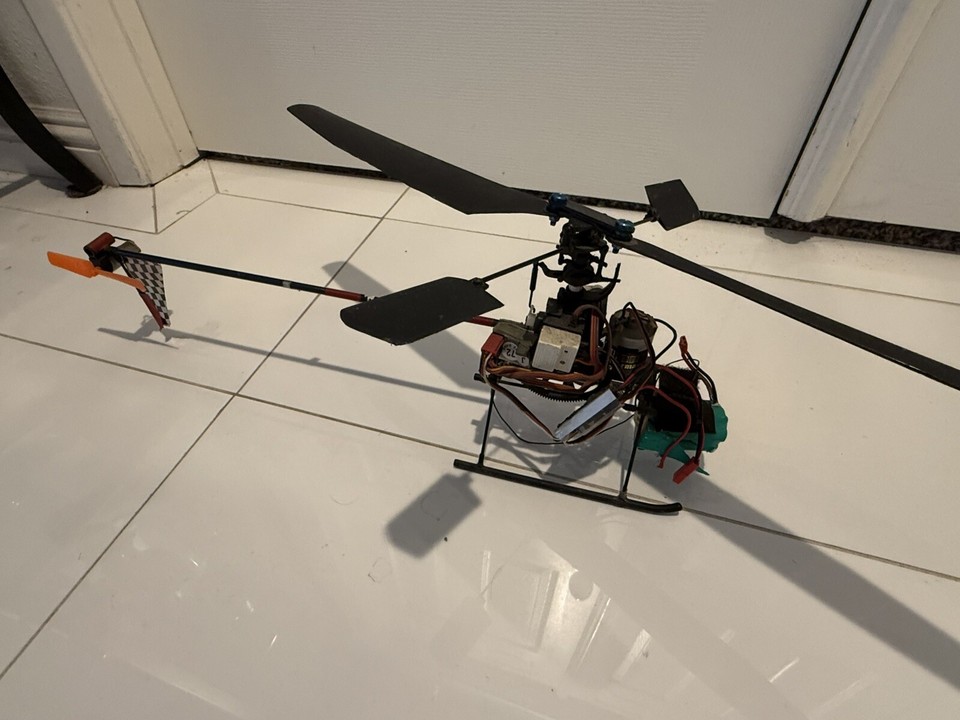 Vintage RC Helicopters - Collectible Lot of 2 Custom Builds with ...