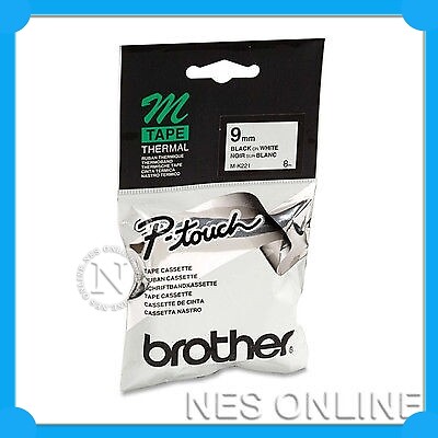 Brother MK221 9mmx8m Black-On-White P-touch Tape>PT-55/PT-65/PT85/PT100 ...