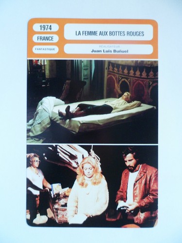 CARTE FICHE CINEMA 1974 LA FEMME AUX BOTTES ROUGES Catherine Deneuve ...