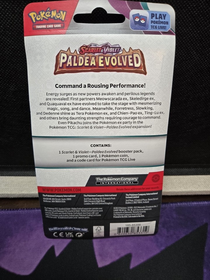 Paldea Evolved Single Pack Blister - Smoliv New 820650853319| eBay