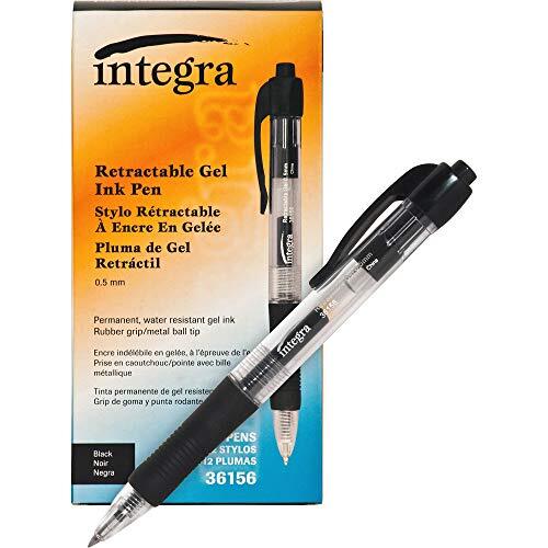 Integra Retractable 0.5mm Gel Pens (ita-36156) (ita36156) 35255361569 ...