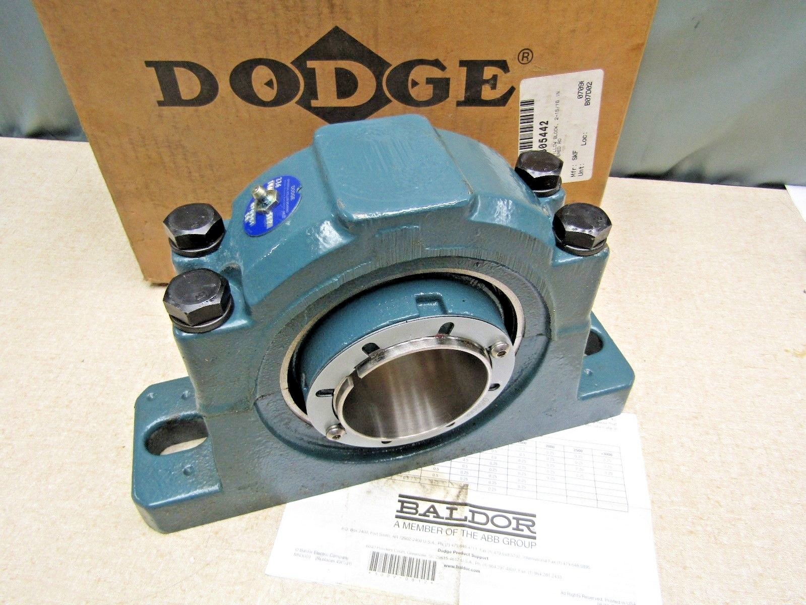 Dodge P2B-SCM-215 2-15/16" Pillow Block Bearing 126821 for sale online ...