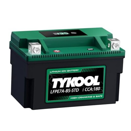 12.8V 3AH 180CCA LiFePO4 Lithium Motorcycle Battery fit for YTX7A-BS ...