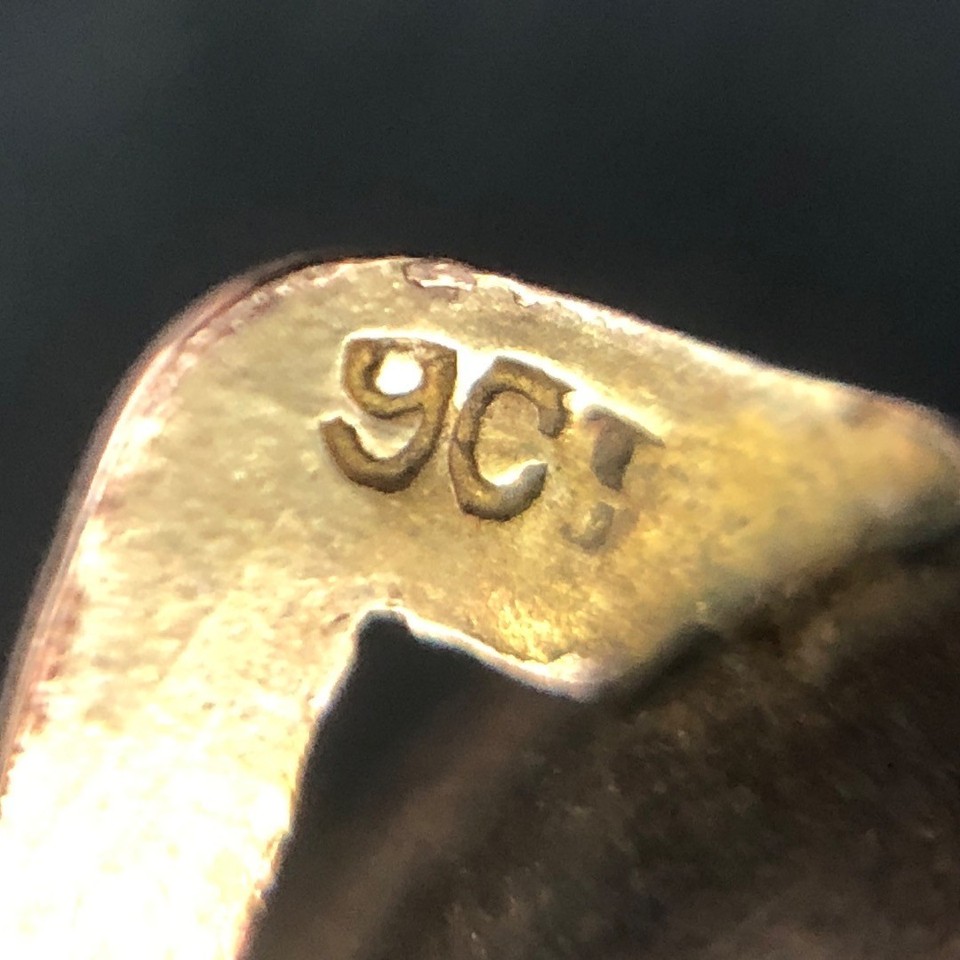 9ct Yellow Metal WW1 Touch Wud Charm Antique Stamped Tested 1.51g Gold ...