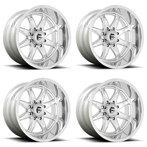 Set 4 20" Fuel D748 Hammer 20x10 6x5.5 -18mm Chrome Wheels Lifted Truck ...
