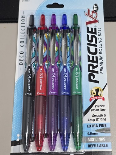 Pilot, Precise V5 RT Deco Collection Refillable & Retractable Liquid ...