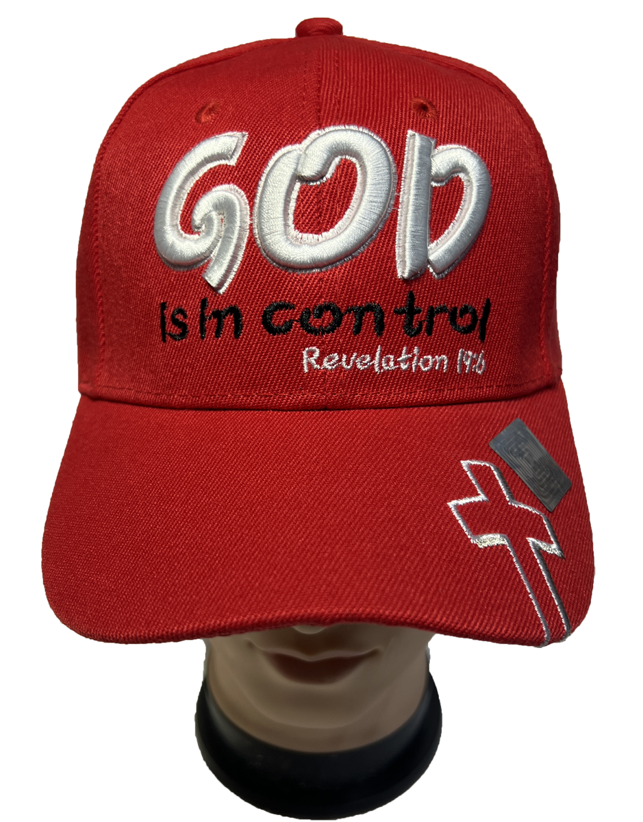 GOD IS IN CONTROL REVELATION Religion Adjustable Baseball Cap Hats LOT ...