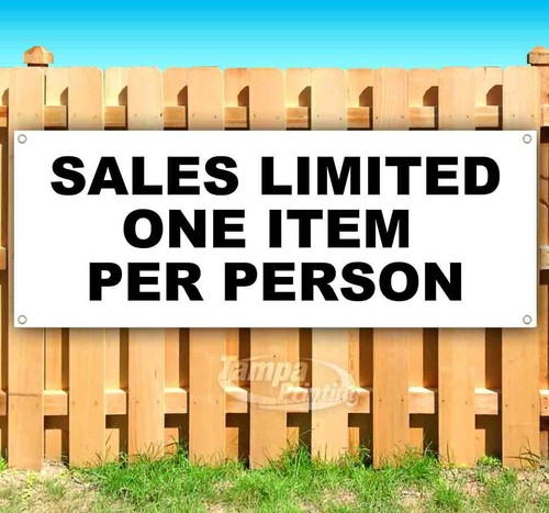 SALES LIMITED TO ONE ITEM PER PERSON Advertising Vinyl Banner Flag Sign ...