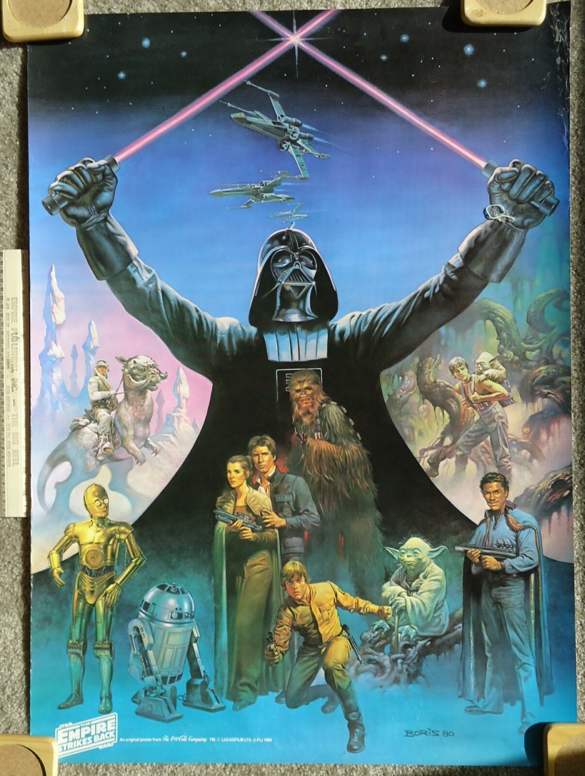 Star Wars ESB by Boris Poster 1980 Coke Promotional 24X33 | eBay