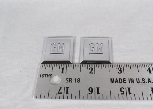 GM Square Emblem Set For Front Door Fender Badges Sign Symbol Logo ...