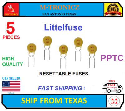 5 pcs Littelfuse 0.4A 400mA 72V PPTC PolySwitch Resettable Fuse Sega ...