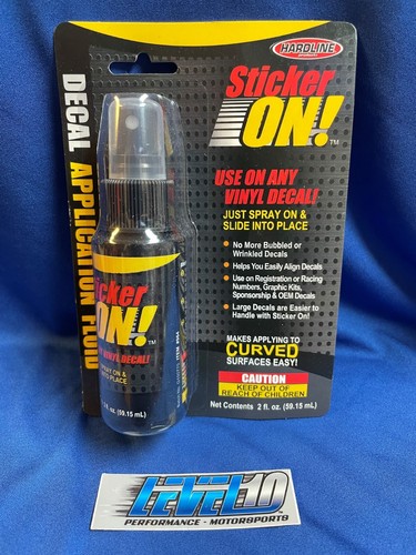 HARDLINE STICKER ON! DECAL APPLICATION FLUID - 2oz SPRAY 964 YAMAHA ...