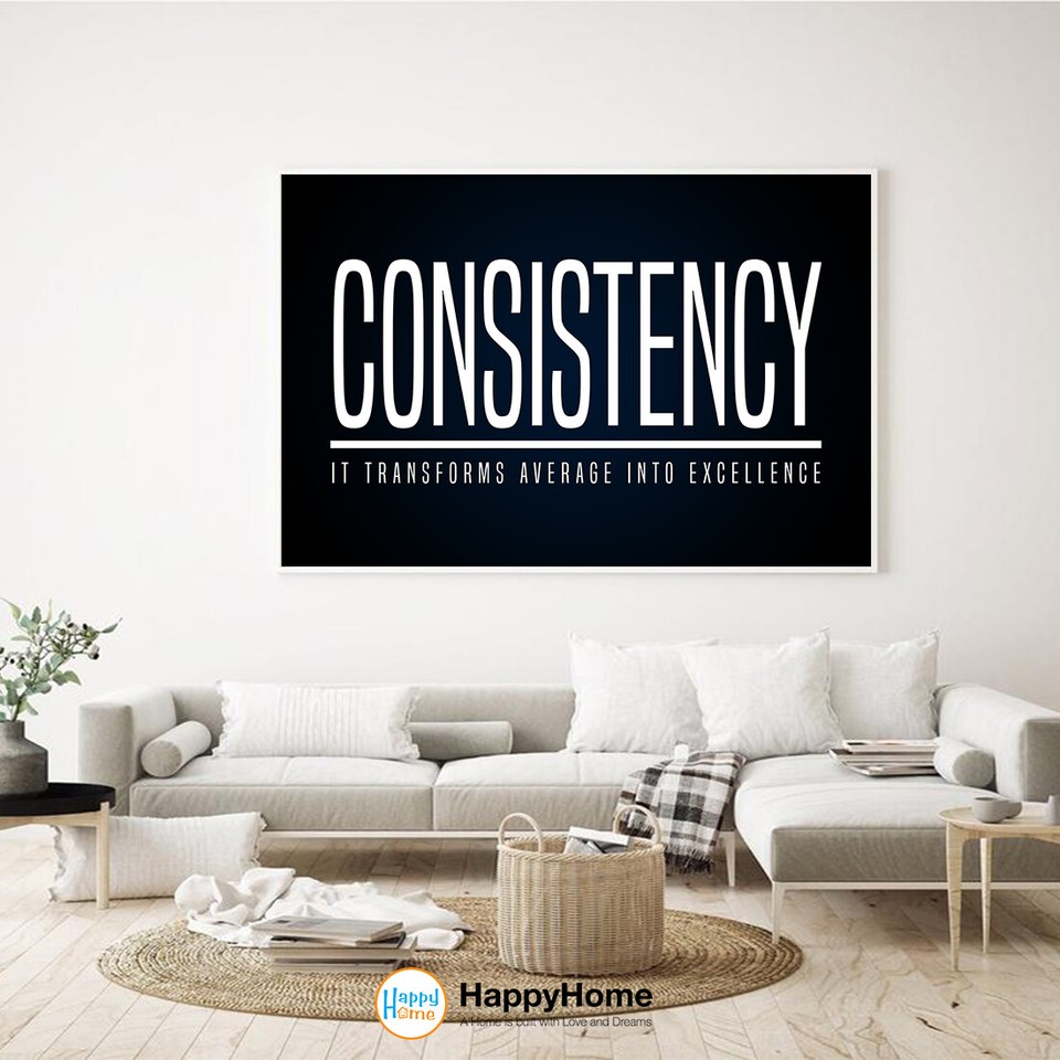 Consistency Definition Poster Motivational Inspirational Wall Art ...