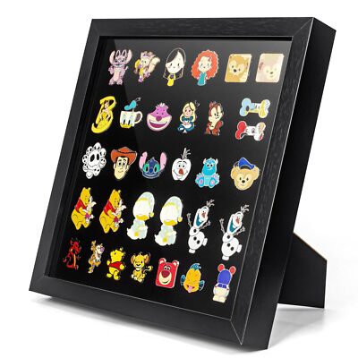 11x11 Enamel Pin Display Frame, Pin Collection Shadow Box, Desktop and ...