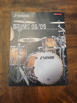 VINTAGE MUSICAL INSTRUMENT CATALOG SONOR DRUMS 08-09 82 Page. | eBay
