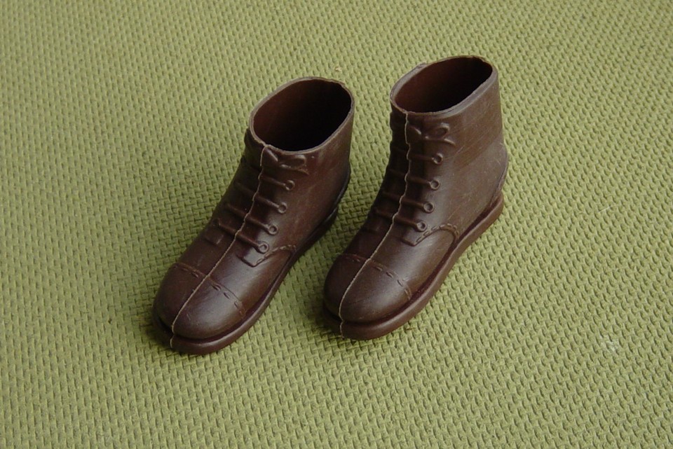 Vintage Gi Joe Rare Flat Bottom Short Brown Boots - Fangs of the Cobra ...
